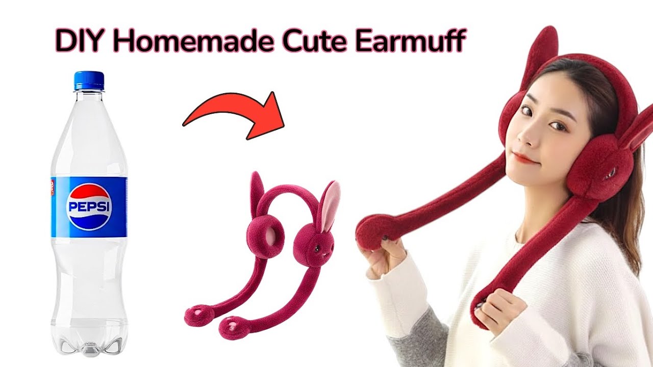 Homemade Cute Earmuffs | How to make earmuffs at home #earmuffs - YouTube