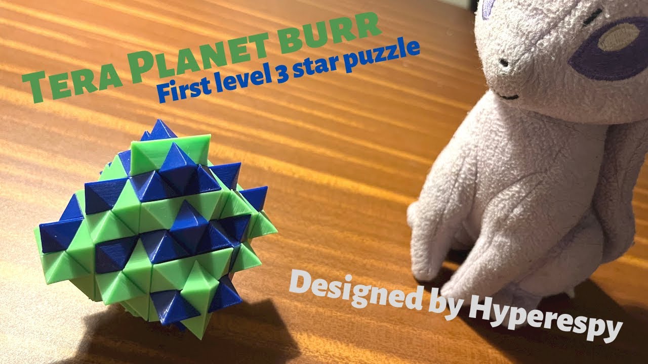 Tera Planet burr puzzle (60pc level 3 star puzzle) Designed by me - YouTube