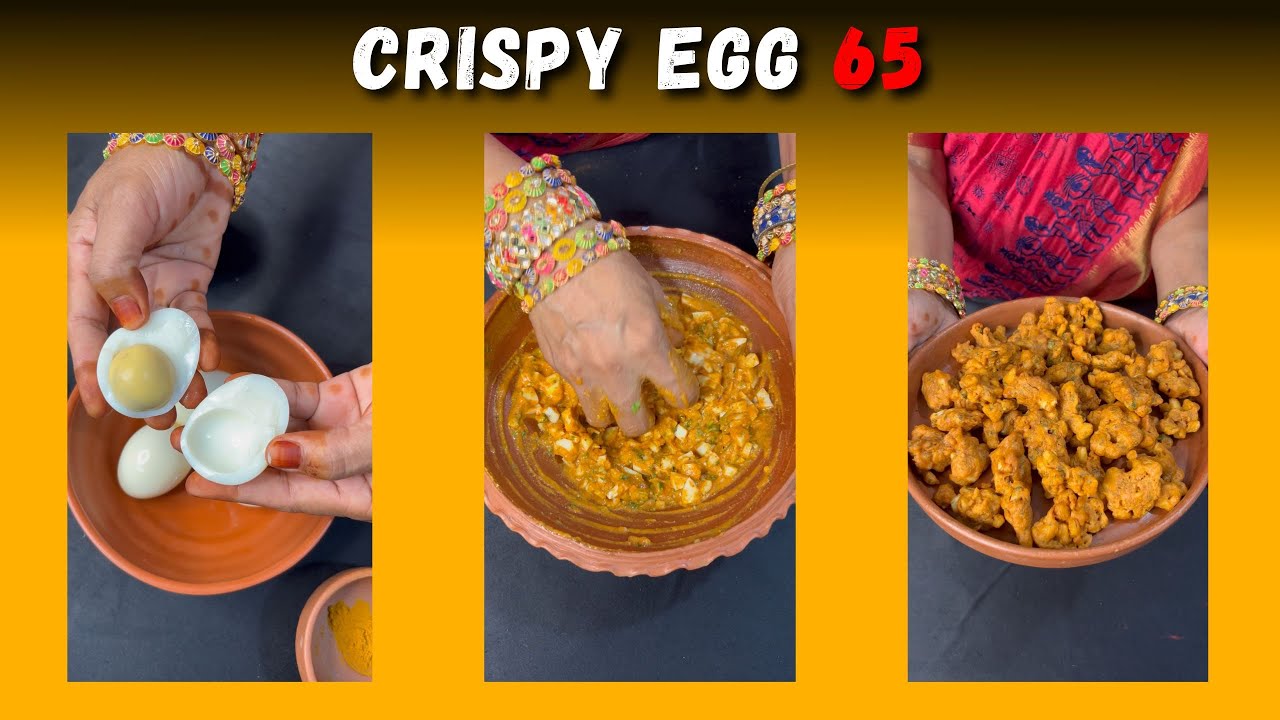 Easy Egg Snack Recipe | Crispy Egg 65 Recipe | The Cookingamma - YouTube