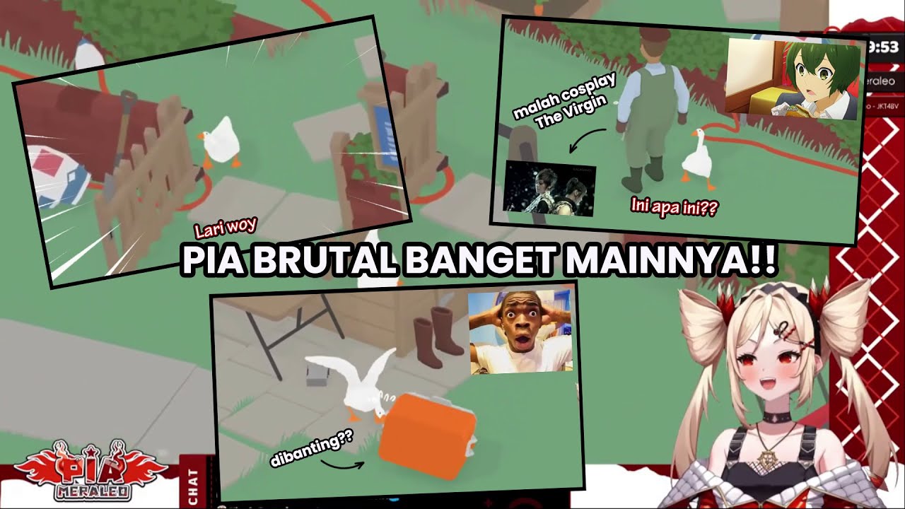 VTuber Clip 】 Pia Jadi Angsa Barbar Banget | Pia Meraleo - YouTube