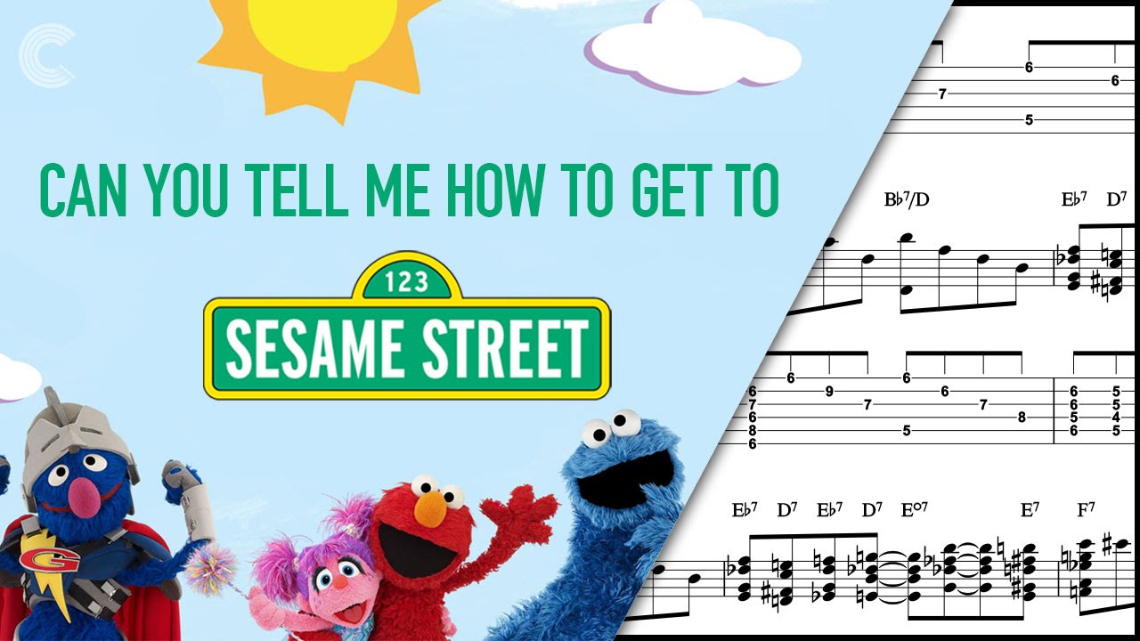 Guitar - Sesame Street - Theme Song - Sheet Music, Chords, & Vocals ...