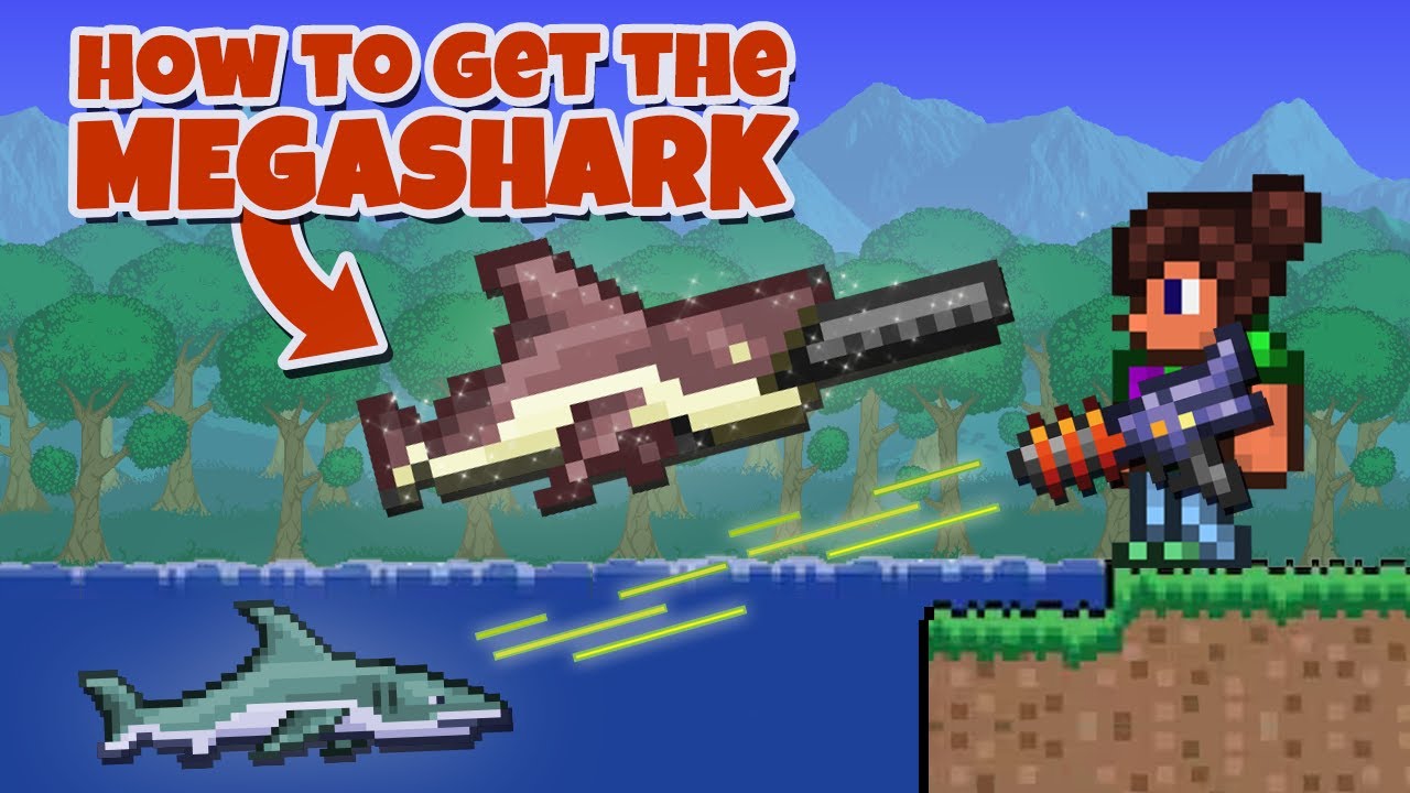 How to get MEGASHARK in Terraria - YouTube