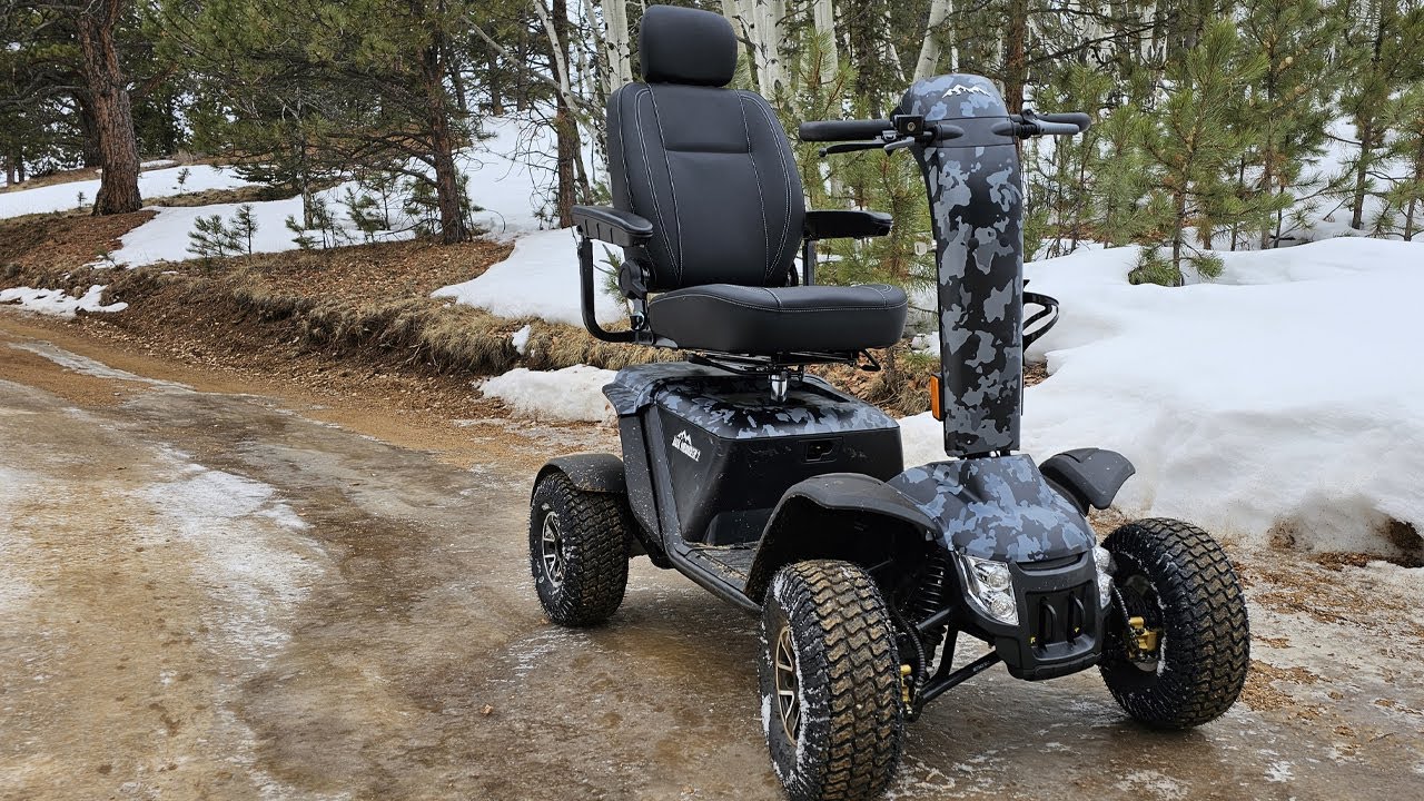 ⛰️ ️Heavy Duty Mobility Scooter Off-Road Challenge In The Snow - YouTube