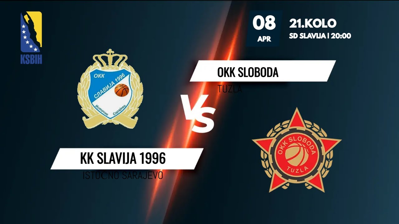 KK Slavija 1996 vs OKK Sloboda - 21.kolo - KSBIH - 2022/2023 - YouTube