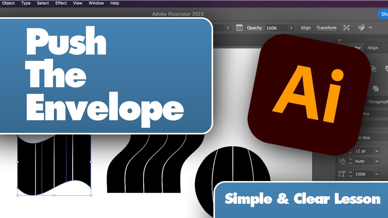 Envelope Distort — Adobe Illustrator How To - YouTube