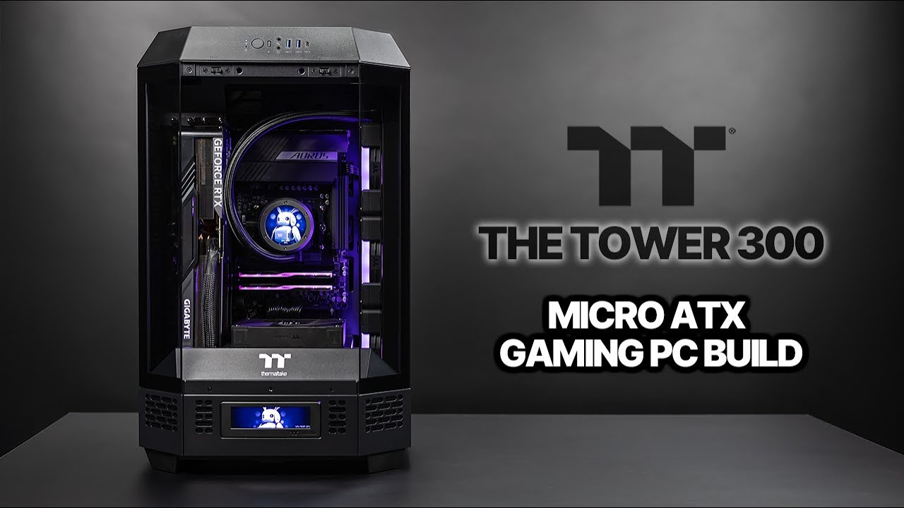 Unique Micro ATX Gaming PC Build | Thermaltake The Tower 300 | 7800X3D ...