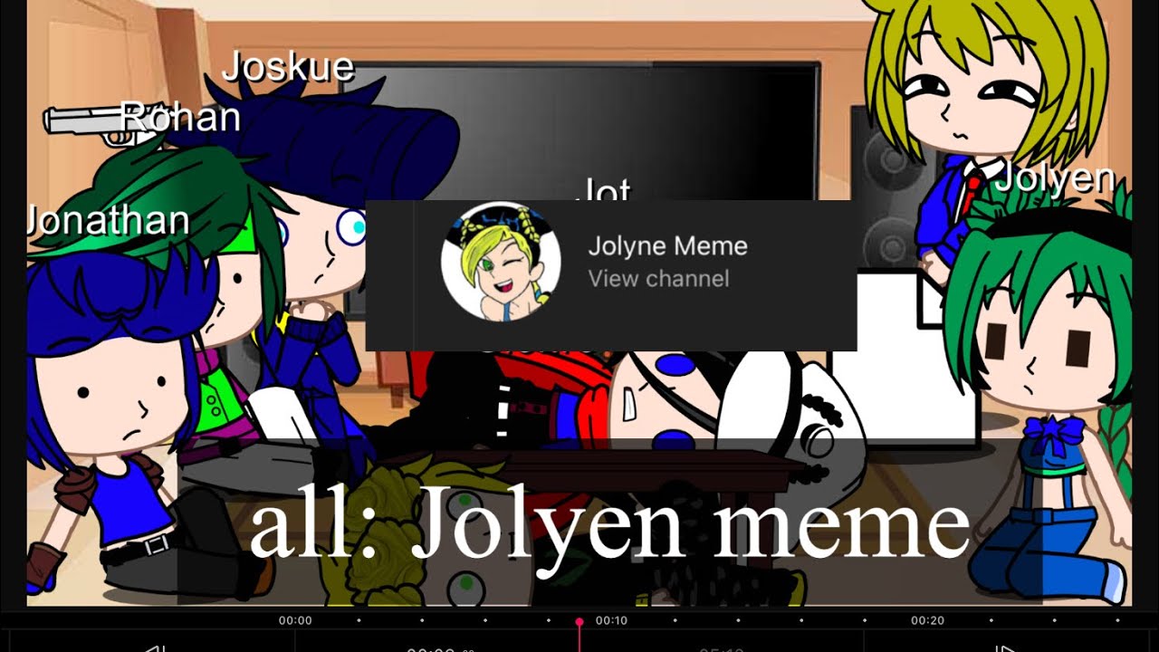 Jjba react to Jolene meme Comic and no intro - YouTube