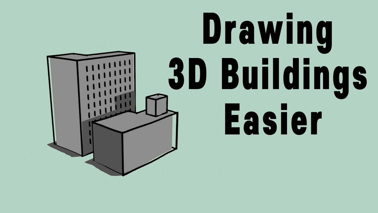 Drawing 3D buildings more Easily (Grease Pencil, Blender) - YouTube
