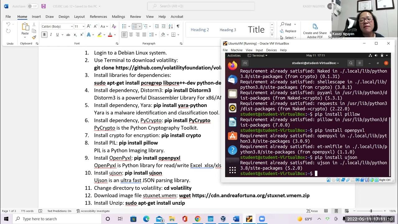 CIS30C Lab 12: Volatility and Logs for Forensic Analysis in Python - YouTube