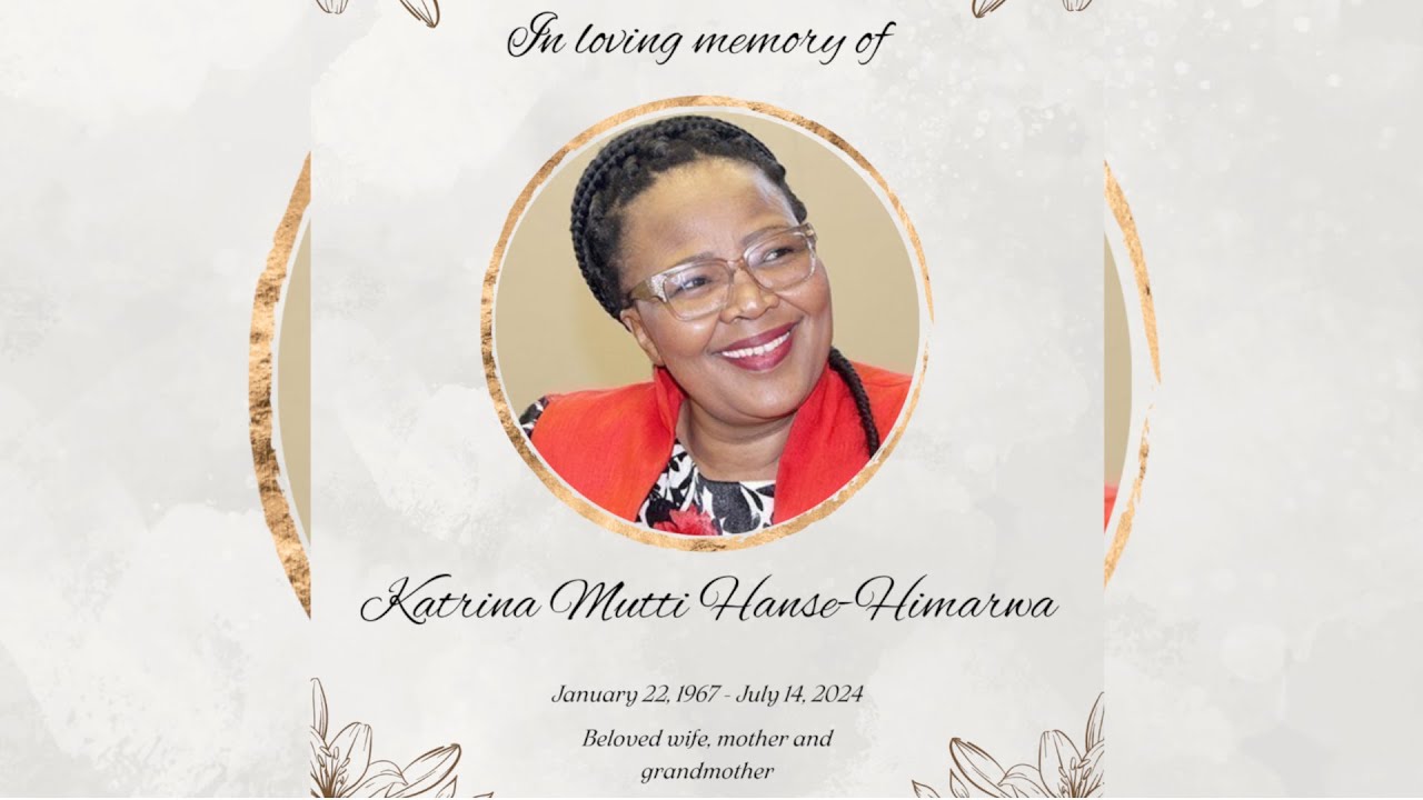 Memorial Service of Late Katrina Hanse-Himarwa - Windhoek - YouTube