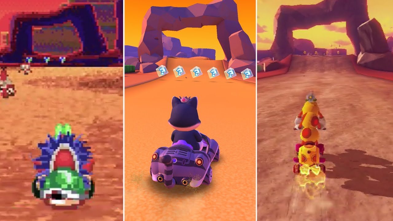 【サンセットこうやの歴史】(2001-2023) Evolution of GBA Sunset Wilds Courses in Mario ...