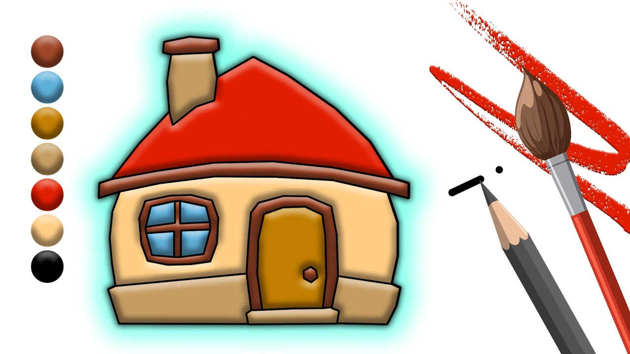 How to Draw and Color a 'H for House' | Connect the Dots | #art # ...