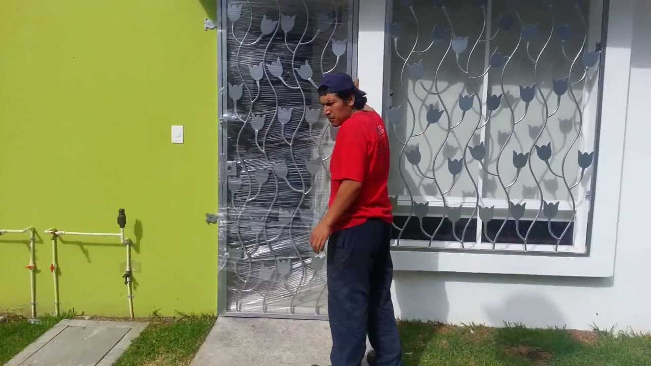 proteccion de tulipanes forja creativa puebla herreria - YouTube