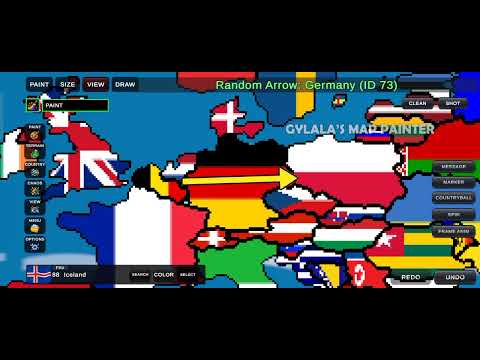 Gylala map painter random war in map world part 1