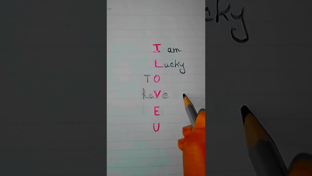 I Love You Full Form youtubeshorts crativeart cutecraft I Love You Full Form youtubeshorts crativeart cutecraft