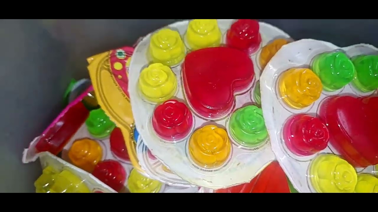 very yummy love jelly and butterfly jelly - YouTube