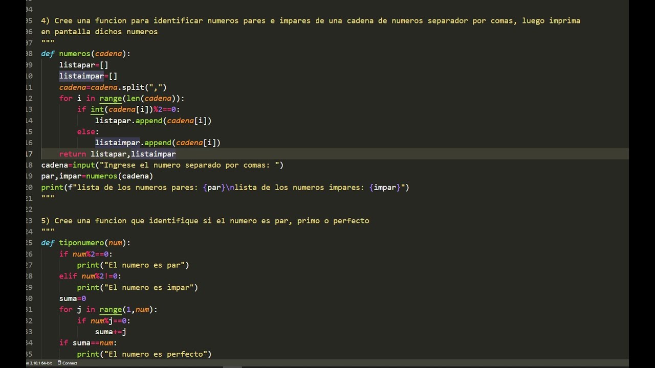 Desarrollo de preguntas con Python Tema: Funciones y sentencias if ,else - YouTube
