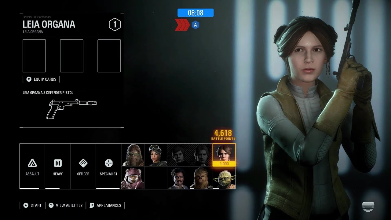 Hero Gameplay - Princess Leia - Battlefront II - YouTube