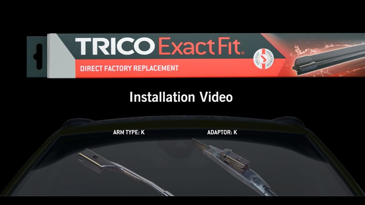 Trico Exact Fit Kit Installation Video - Push Button FZ Wiper Arm - YouTube