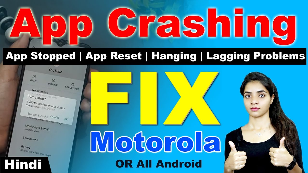 How to Fix APP Crashing on motorola | App has stopped,how to app reset ...