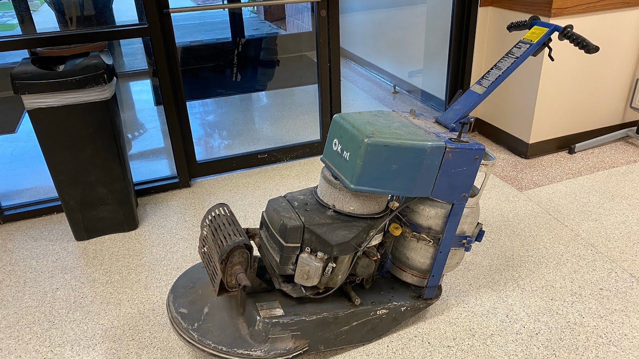 Kent Floor Buffer- Propane Power - YouTube