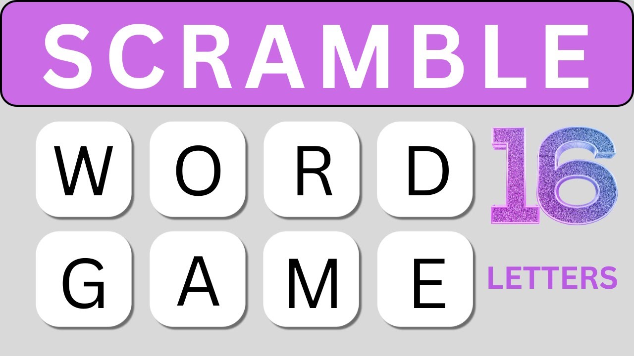 Scrambled Word Games - Guess the Word Game ( 16 Letters Words) || #word ...