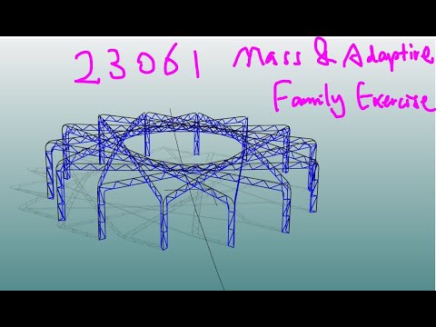 23061 - Revit Mass and Adaptive Family Exercise - YouTube