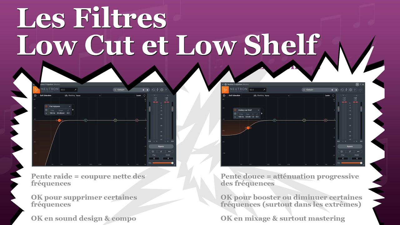 LES FILTRES LOW CUT ET LOW SHELF EN SOUND DESIGN, MIX ET MASTERING ...