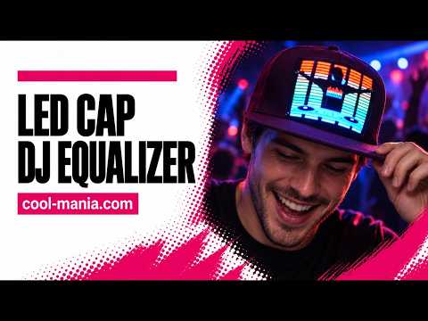 LED Cap - Light Up DJ Hat with Sound Equalizer