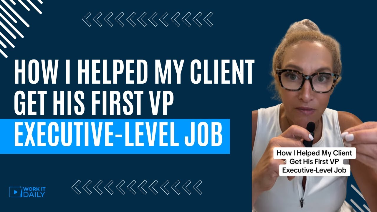 HOW I HELPED MY CLIENT GET HIS 1ST VP EXECUTIVE-LEVEL JOB 👍 - YouTube