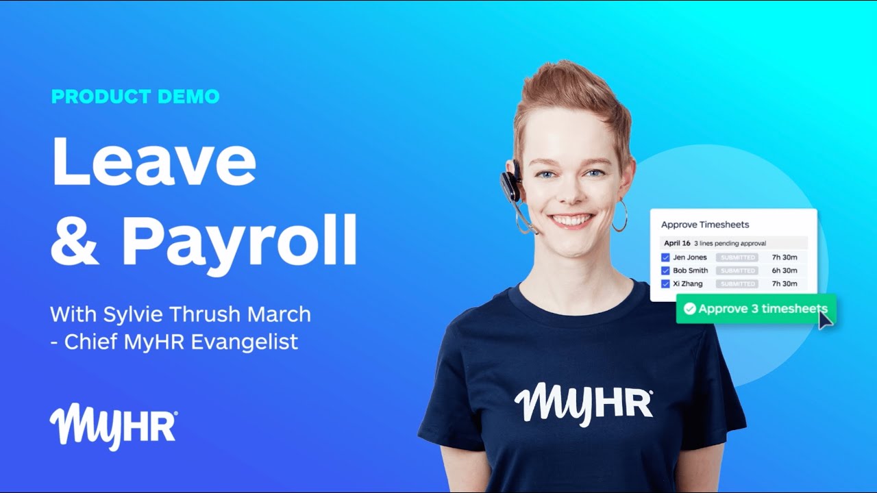 MyHR Product Demo | Leave and Payroll AU - YouTube