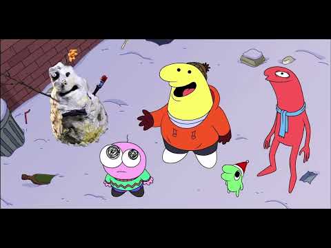 Mr. Boss goes to the moon with his rocket boots | Smiling friends S2:E8 clip