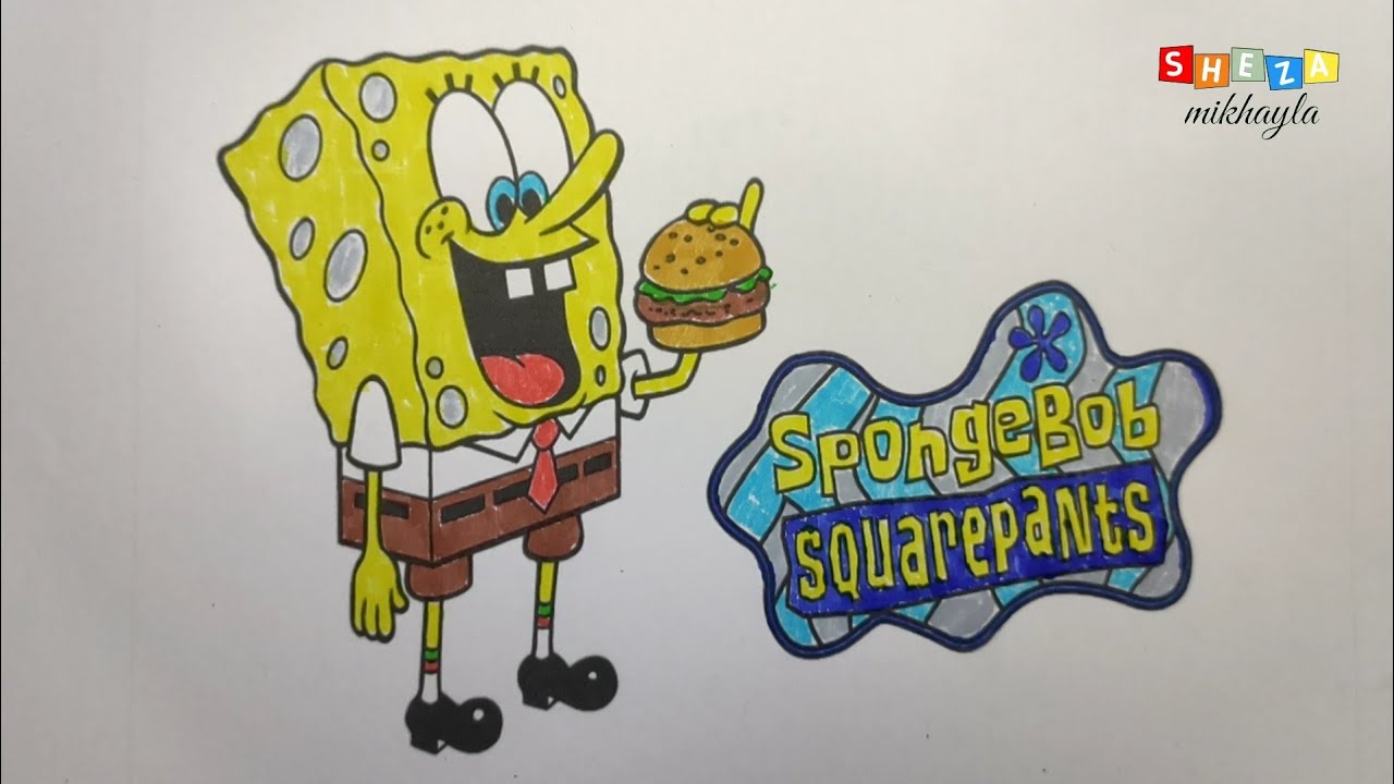 learn coloring spongebob squarepants - YouTube
