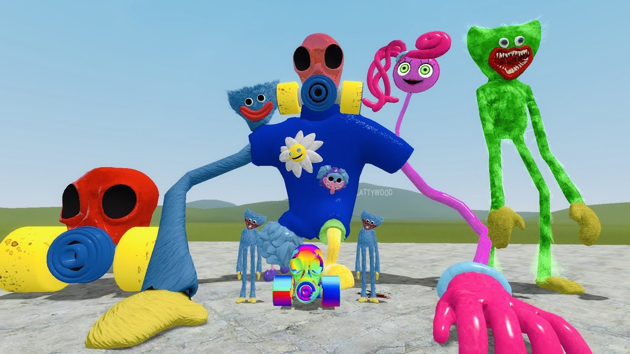 ULTIMATE GIANT RED GAS MASK AND GASMASK POPPY PLAYTIME CHAPTER 3 VS ...