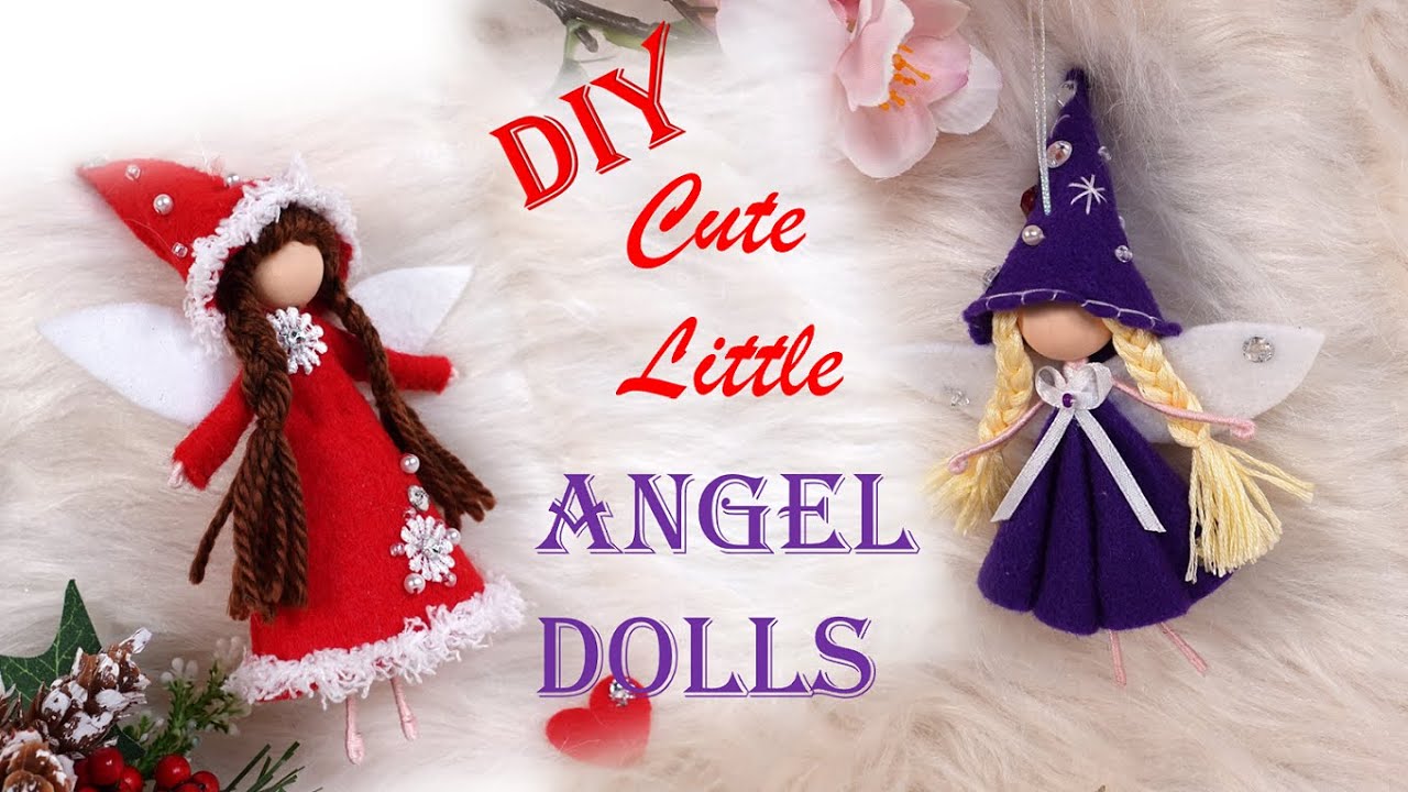 DIY - Cute Little Angel Dolls | How to make angel dolls | Huong Harmon ...
