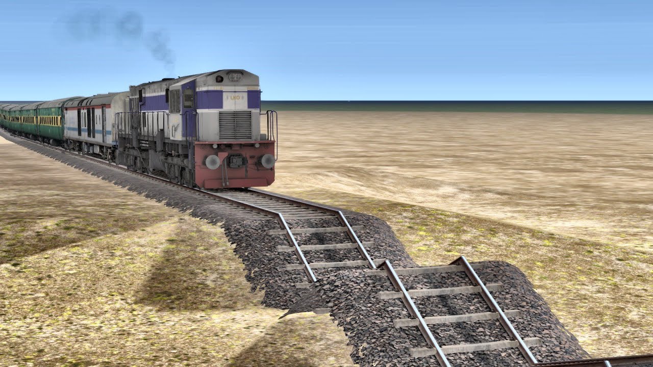 Train vs Risky Zig - Zag Bumpy Railway tracks - Train simulator | BUMPY ...