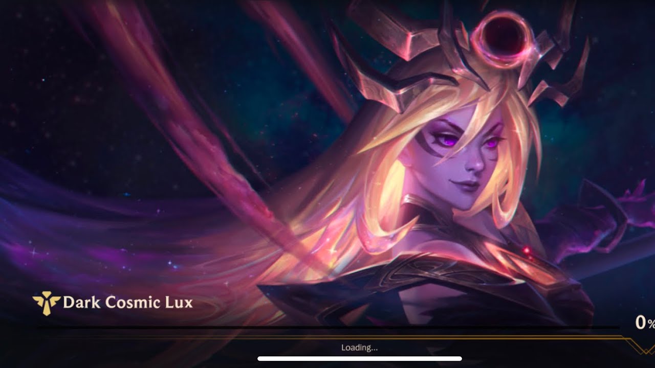 Dark cosmic lux gameplay - S15 🤩This might be the best skin for LUX ...
