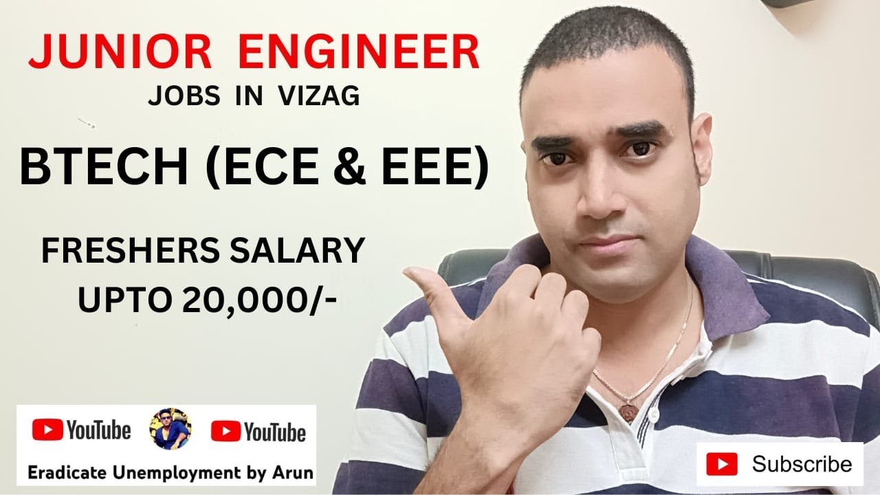 Vizag Btech EEE & ECE Core Jobs 2023... Freshers Salary Upto 20,000 ...