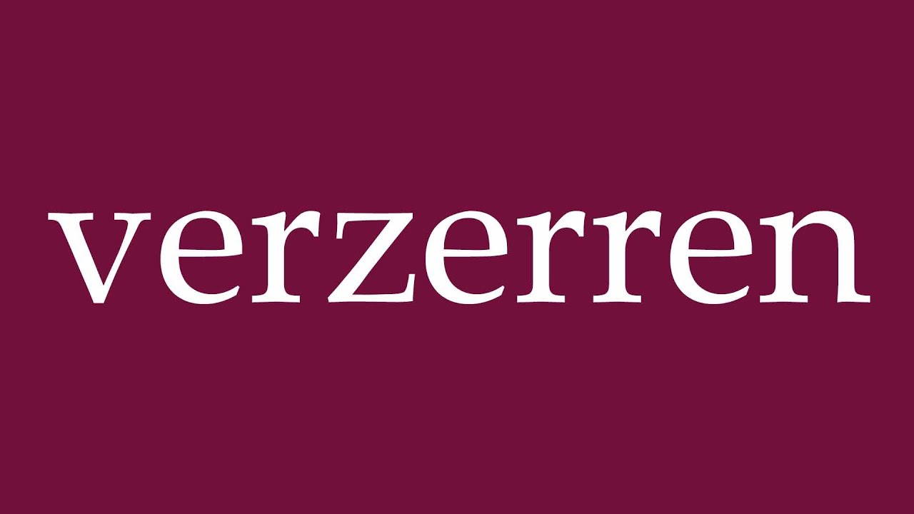 How to Pronounce ''verzerren'' (distort) Correctly in German - YouTube