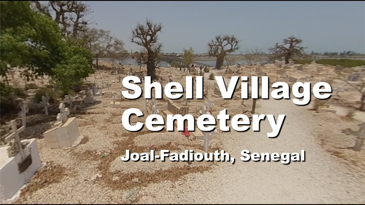 Fadiouth Senegal - 360 video of shell island village cemetery - YouTube