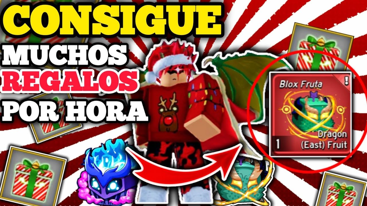 COMO CONSEGUIR MUCHOS REGALOS POR HORA EN BLOX FRUITS #roblox # ...