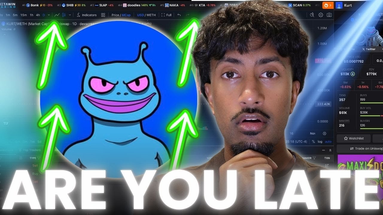 $KURT ON BASE IS GOING TO PUMP SOON? NEW BASE MEME COIN! (SHOULD YOU ...