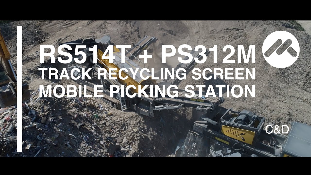 Mobile Recycling System RS514T Tracked Recycling Screen PS312M Mobile ...