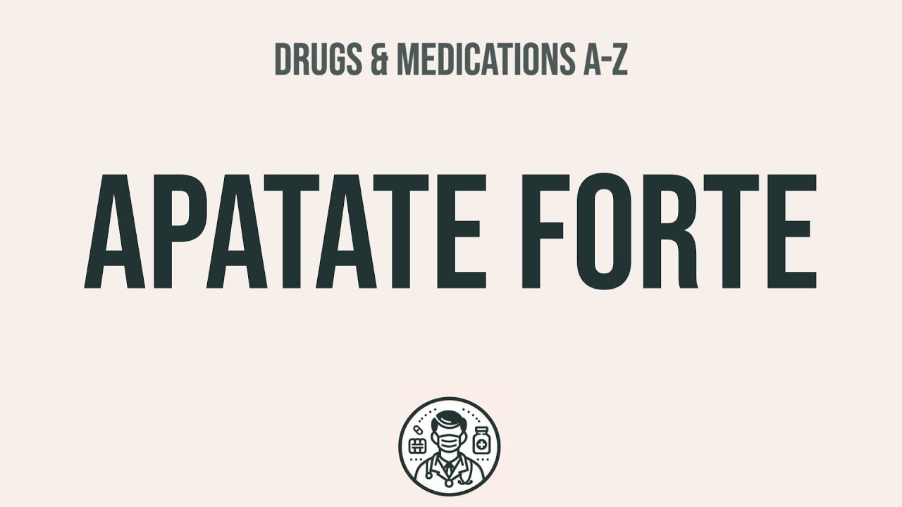 How to use Apatate Forte - Explain Uses,Side Effects,Interactions - YouTube
