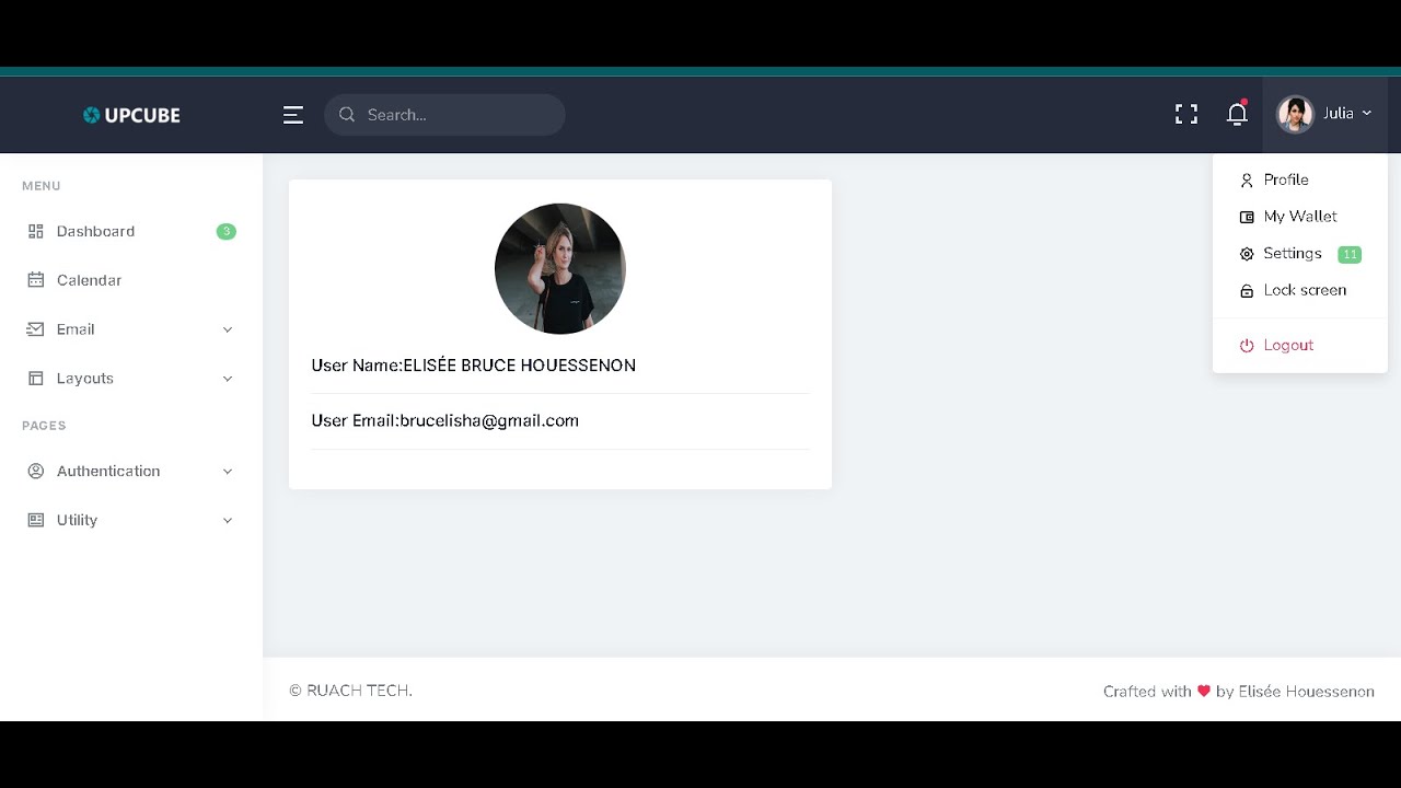 How to set up an Admin Profile in Laravel - YouTube