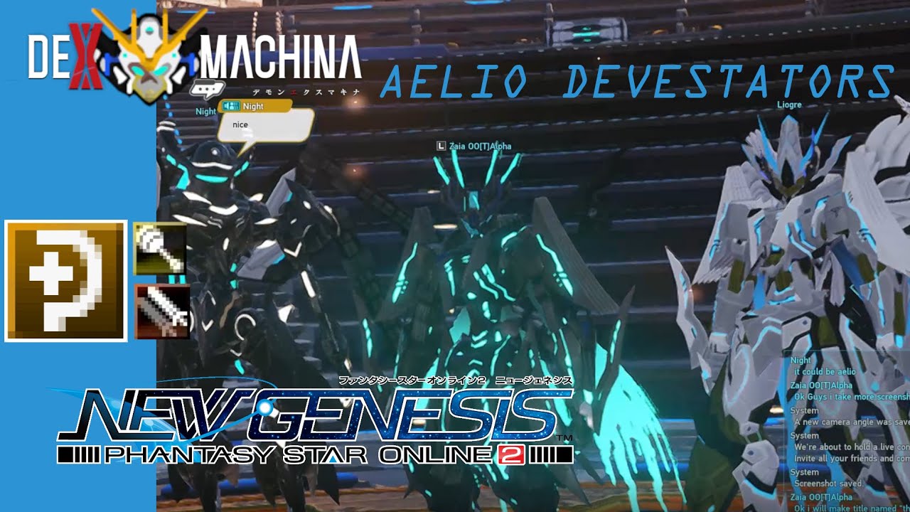 [PSO2 NGS] CAST Party vs Aelio Devastators (Wand + Soaring Blades ...