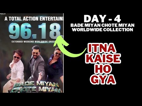 Bade Miyan Chote Miyan Day 4 Officially Collection || BMCM Day 4 ...