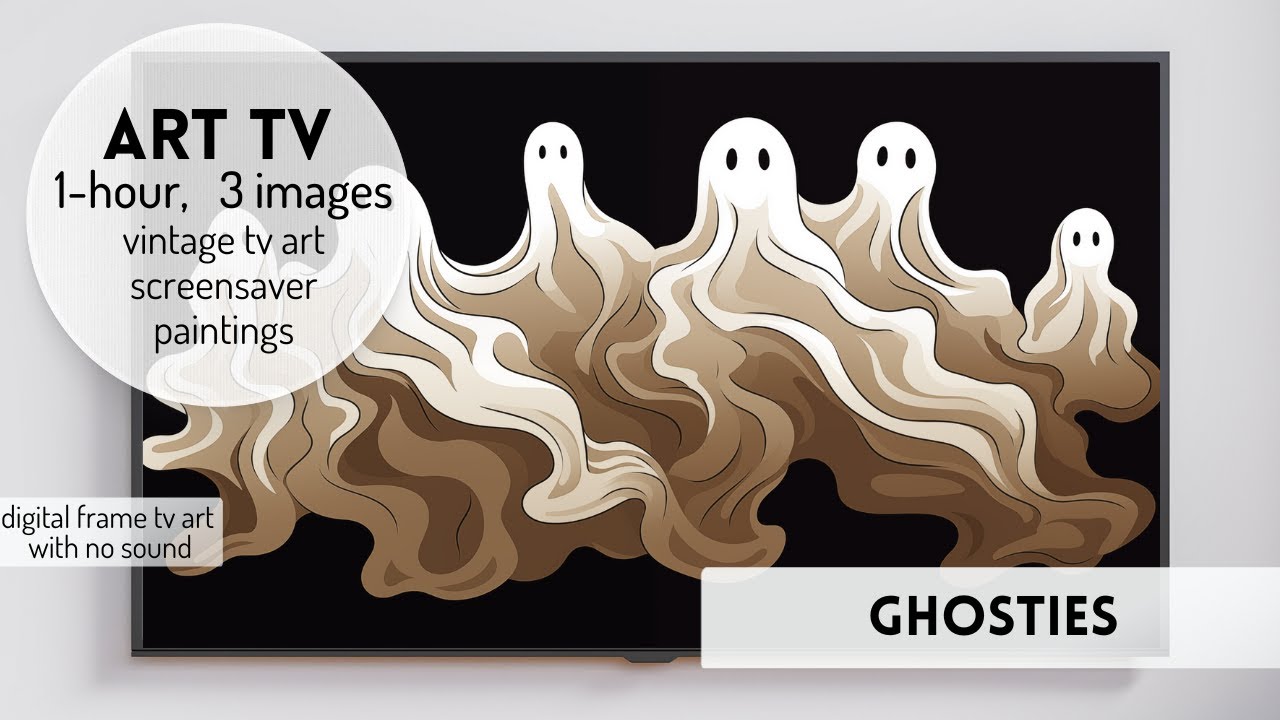 Halloween TV Art Vintage Art TV Vintage Halloween Art Screensaver Ghost ...