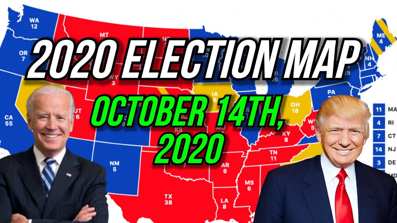 2020 Electoral Map Prediction - October 14th, 2020 - YouTube