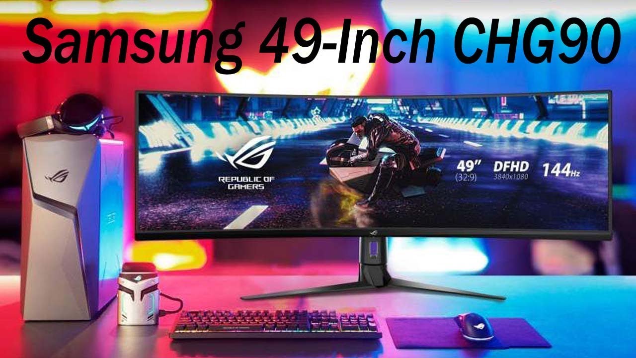 Samsung 49 Inch CHG90 144Hz Curved Gaming Monitor Top Review - YouTube